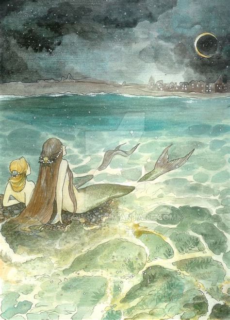 Sitting In The Seafoam Mermaids And Mermen Mermaid Illustration Artist