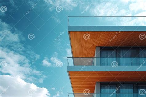 Elegant Glass Brick Facade Showcasing A Modern And Timeless Design Approach Stock Image Image