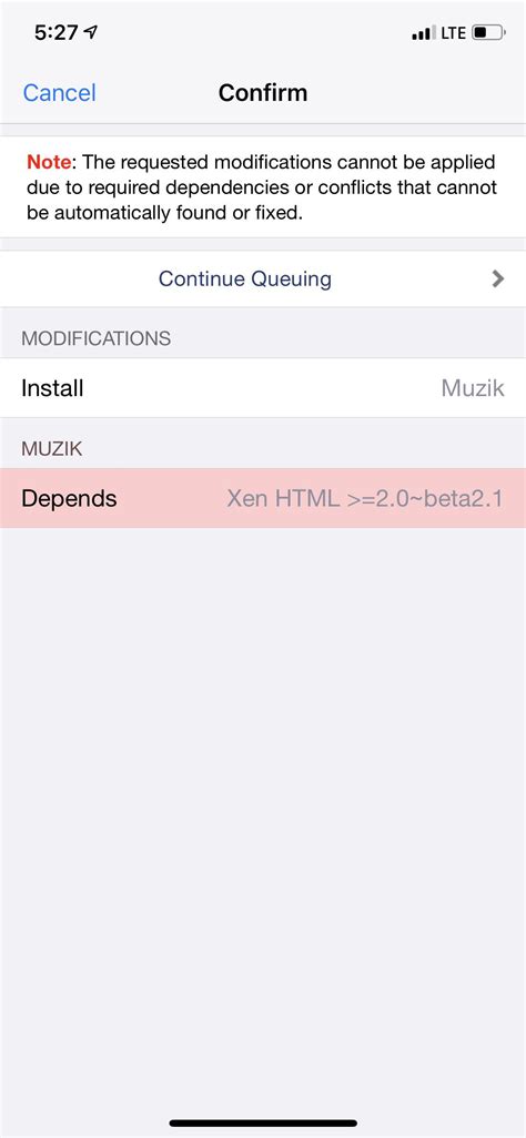 Question Help With Muzik Error Iphone 11 Pro Ios 135 Xenhtml And