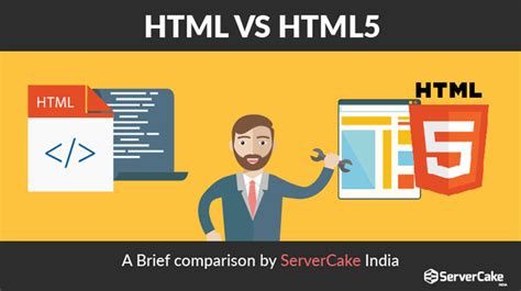 Difference Between HTML Vs HTML5 ServerCake India