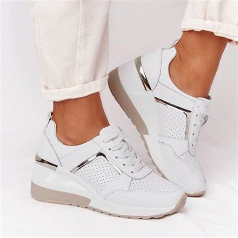Willtoo Fashion Wedge Sneaker For Women Ladies High Heeld Wedge