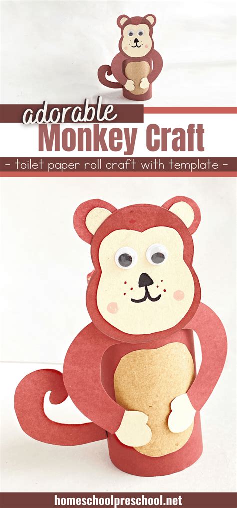 Toilet Paper Roll Monkey Craft At Courtney Szeto Blog