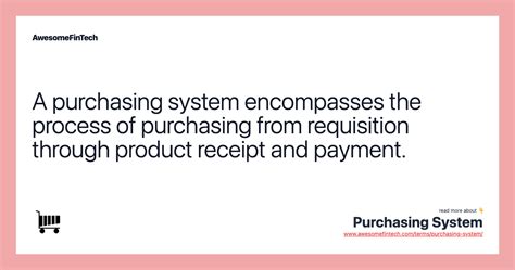 Purchasing System Awesomefintech Blog
