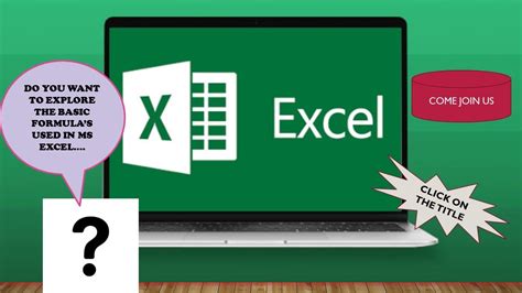 Basic Functions Of Ms Excel Part 1 Youtube