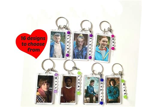 Stranger •things Keychain • 16 Options Etsy