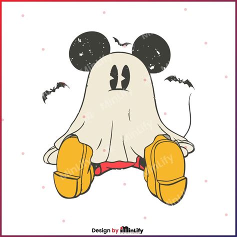 Retro Mickey Ghost Halloween Svg Mickey Not So Scary Svg Artofit