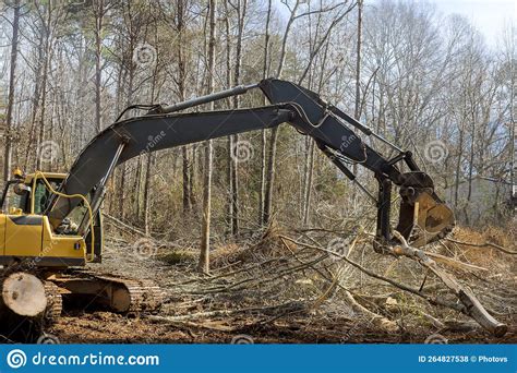The Tractor Removes Broken Branches Uprooting Trees In The Park After A