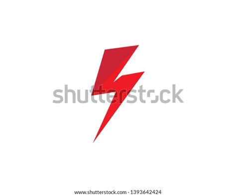 Lightning Flash Logo Template Black Vector Stock Vector Royalty Free