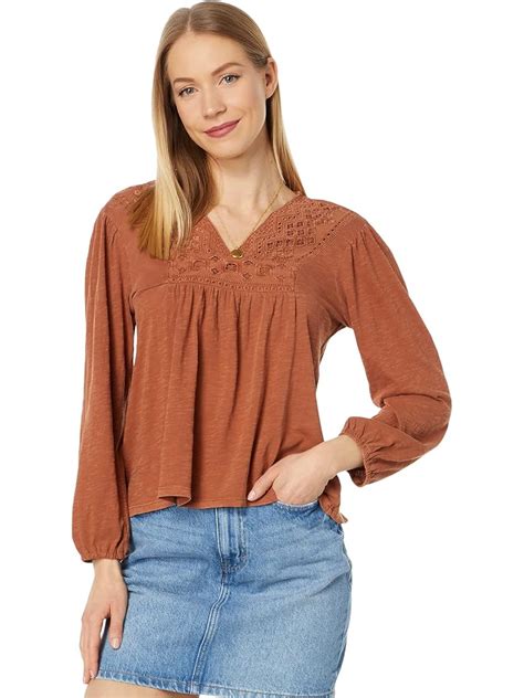 Womens Peasant Blouses Free Shipping Zappos