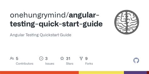GitHub Onehungrymind Angular Testing Quick Start Guide Angular Testing Quickstart Guide