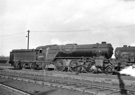 The Transport Library Br British Railways Steam Locomotive Class V2 60973 At Darlington In