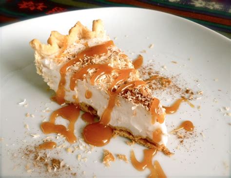 Tembleque De Coco Pie With Dulce De Leche Sauce The Surly Vegetarian
