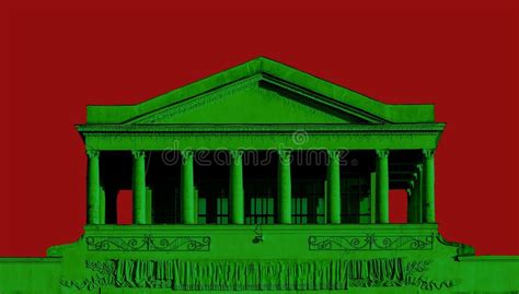 Surreal Classical Facade Blending Traditional Old And Modern Kitsch