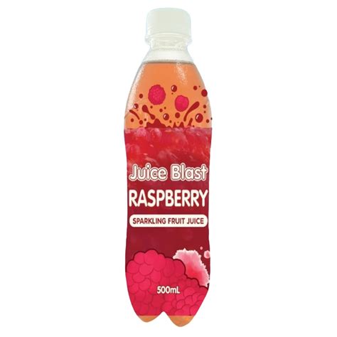 Juice Blast Sparkling Fruit Juice Raspberry 20x500ml Borgo