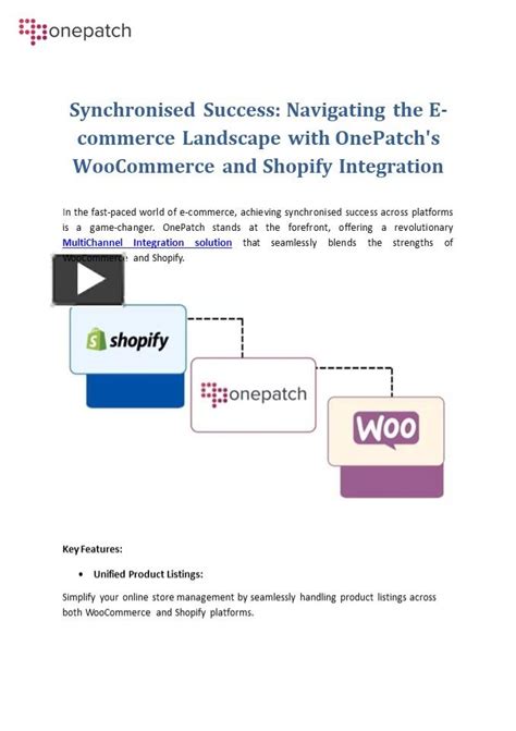 Ppt Synchronised Success Navigating The E Commerce Landscape With