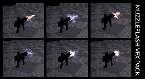 artstation ue5 muzzle flashes vfx pack realistic and sci fi game