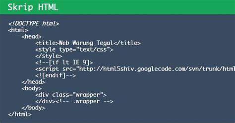 Programsc Struktur Umum Html