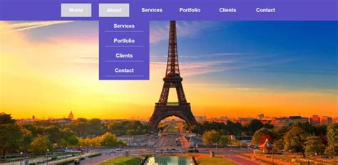 create a responsive dropdown menu bar for your website by sazzad7066