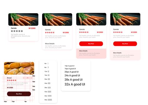 the use of colours and shadows for better hierarchy ui by fatima