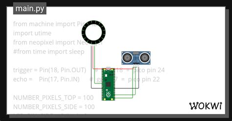 Micropython Class Ultrasonic Neopixel Wokwi Esp32 Stm32 Arduino