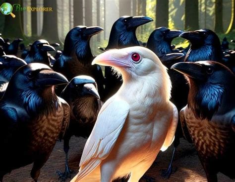 Albino Crows White Crows Rare Genetic Mutation Bioexplorer