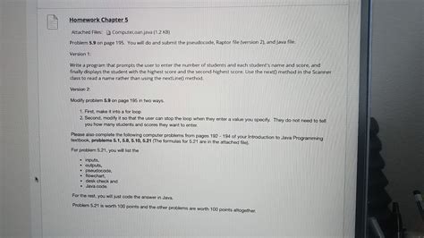 Solved 58 Find The Highest Score Write A Program That