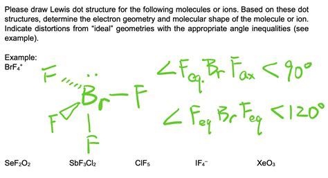 Solved Please Draw Lewis Dot Structure For The Following