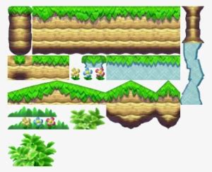 Grass Tiles Nsmbu New Super Mario Bros Grass Tile Png Image