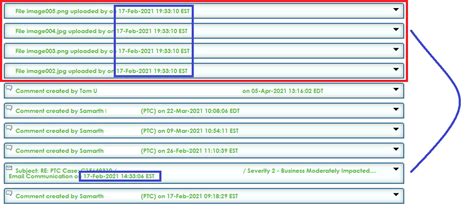 Solved Case Logger File Attachment Timestamp Issue Ptc Community