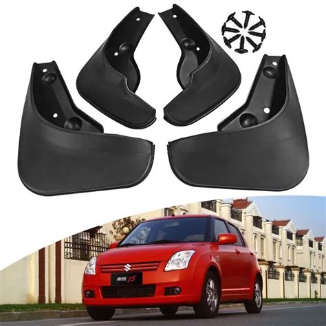 4x Fender Guards For Suzuki Swift 2 Ii 2005 2006 2007 2008 2009 2010