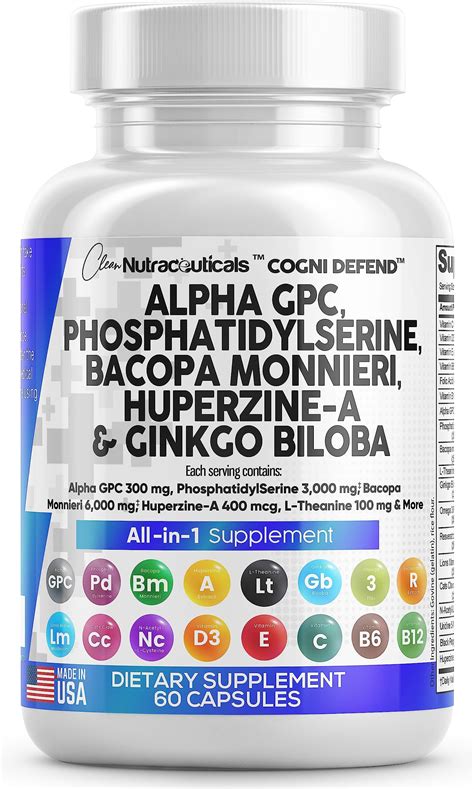 Clean Nutraceuticals Alpha Gpc Choline 300mg