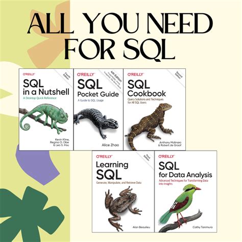 All About Sql Sql Cookbook Sql Pocket Guide Learning Sql Sql For