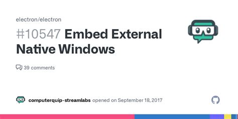 Embed External Native Windows Issue Electron Electron GitHub