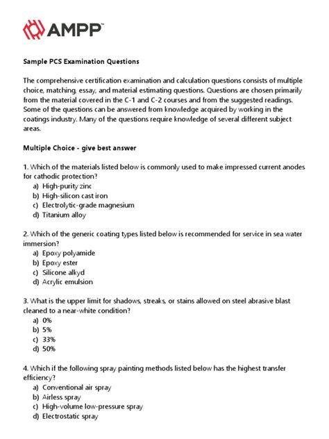Sspc Pcs Exam Preparation Guide Pdf Epoxy Volume