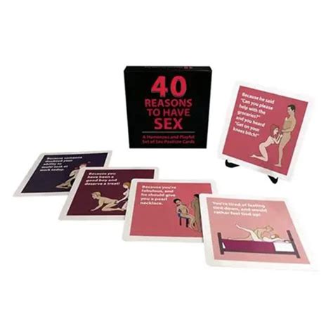 Discount Novelties Wholesale 40 Reasons To Have Sex Playing Card