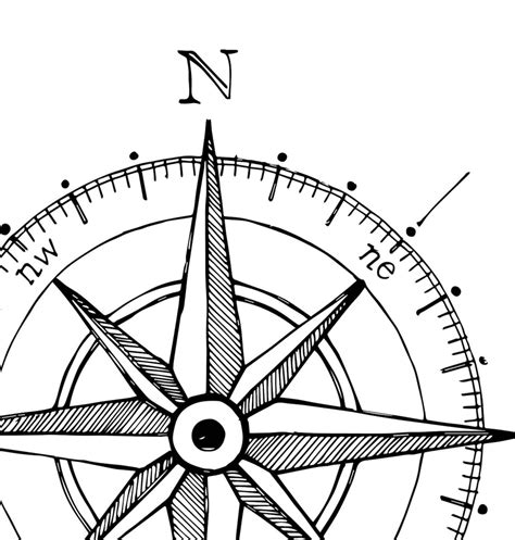 Compass Print Simple Compass Print Printable Men T Etsy