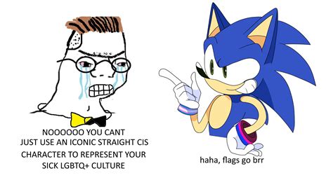 8518 Safe Artist Pearltrans Sonic The Hedgehog Bisexual Pride Duo Duo Male English Text