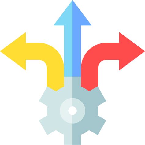 Decision Making Basic Straight Flat Icon
