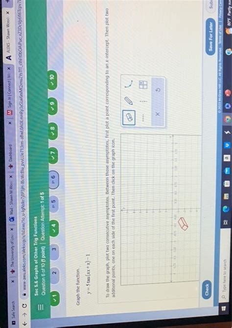 Solved Graph the function y tan πx π To draw the graph Chegg