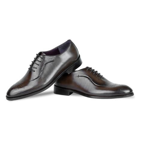 Pharrel Brown Oxfords Shoes For Men Bleathersa