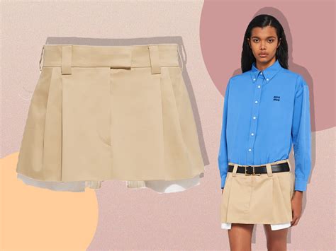Miu Mius Viral Mini Skirt Is Everywhere Right Now Shop This 34 99 Dupe The Independent