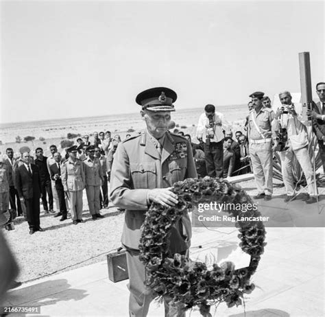 Field Marshal Bernard Montgomery Holds A Wreath Of Remembrance News