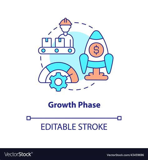 Growth Phase Concept Icon Royalty Free Vector Image