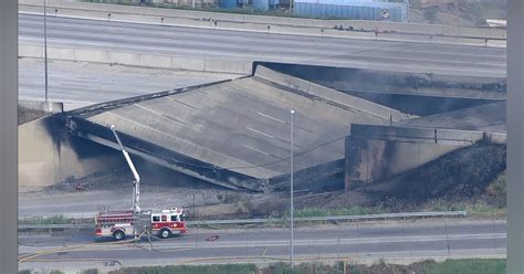 I 95 Near Philadelphia Collapsed After Tanker Truck Fire Underneath