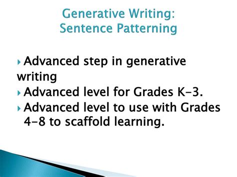 Ppt Generative Writing Powerpoint Presentation Free Download Id2370383
