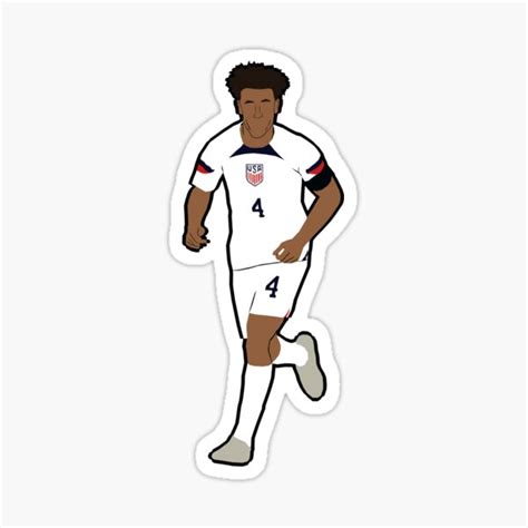 Tyler Adams Usmnt World Cup 2022 Sticker For Sale By Spursonshirts