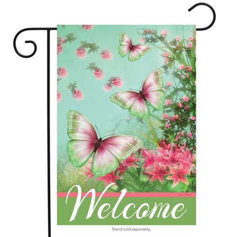 Morning Butterflies Spring Garden Flag Briarwood Lane