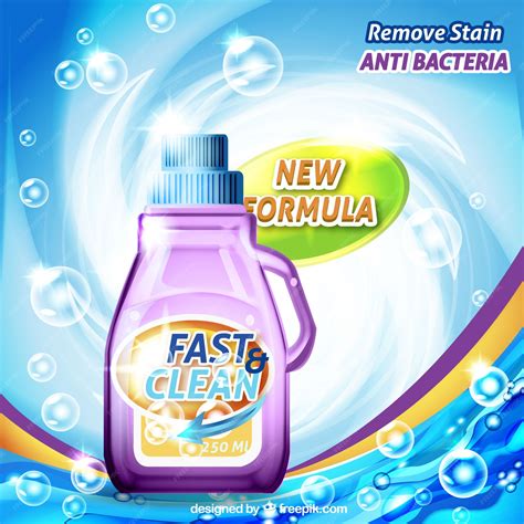 Premium Vector Abstract Detergent Background With New Formula
