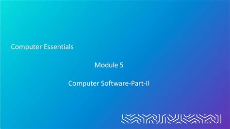 cs001 module 5 youtube