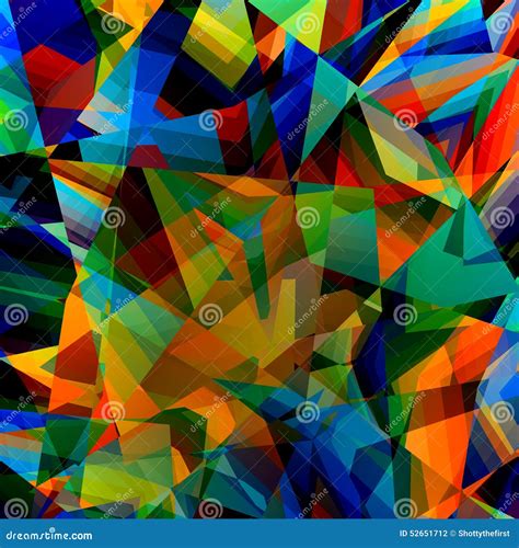 Colorful Geometric Background Abstract Triangular Pattern Polygonal
